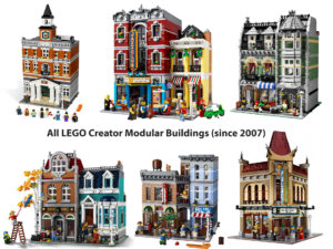 All LEGO Modular Building sets released in 19 years (2007 - 2025 ...