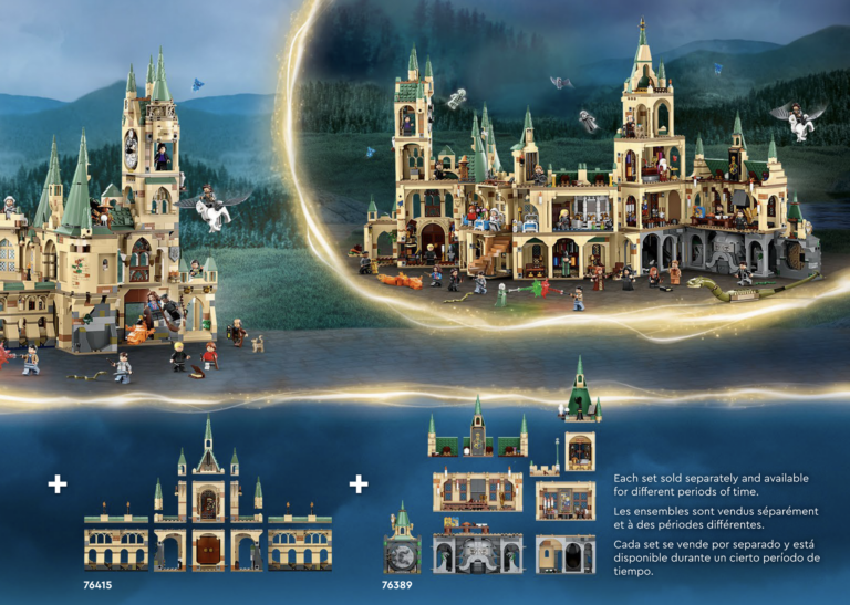 UPDATE: Combining 7 LEGO Hogwarts sets into 1 modular castle (2021-2023 ...